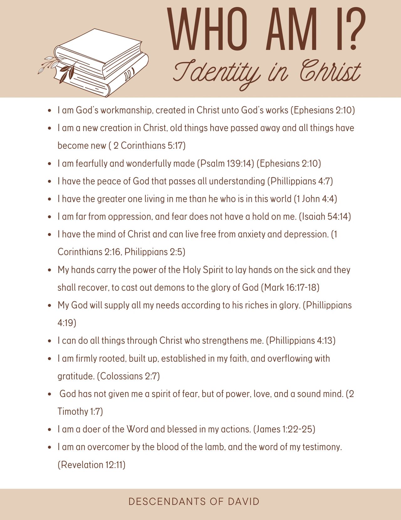 Identity in Christ Declaration – Breaking Bread